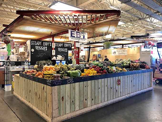 Steady Eddy's Veggies presents produce so vibrant and perfectly arranged it looks like a still-life painting you can actually eat.