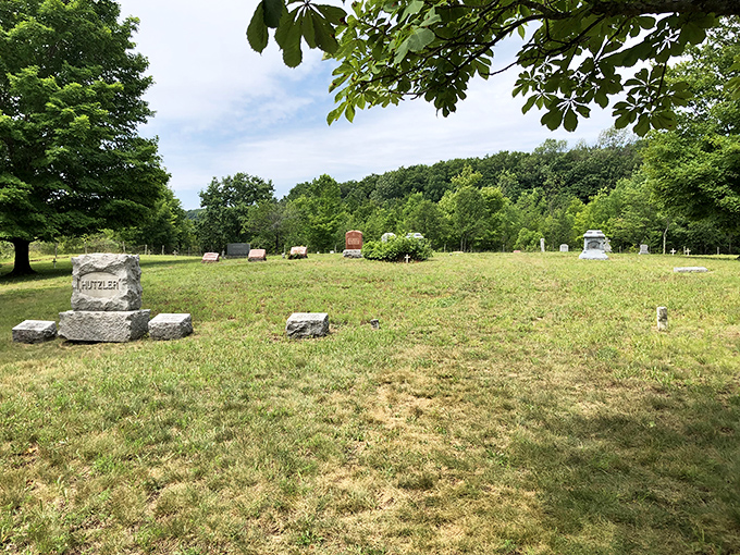 Backyard cemetery: Final resting place for island pioneers who chose this remote paradise. Even in death, they have Michigan's best waterfront property.