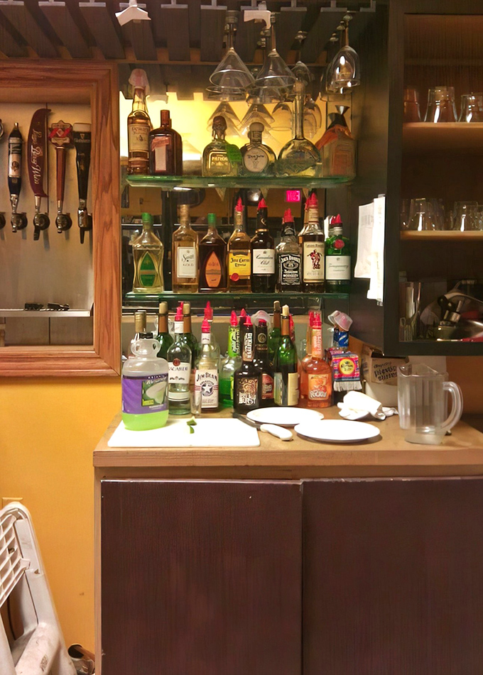 Behind the bar lurks an impressive collection of spirits &ndash; evidence that The Big Burrito takes its liquid refreshments as seriously as its food.