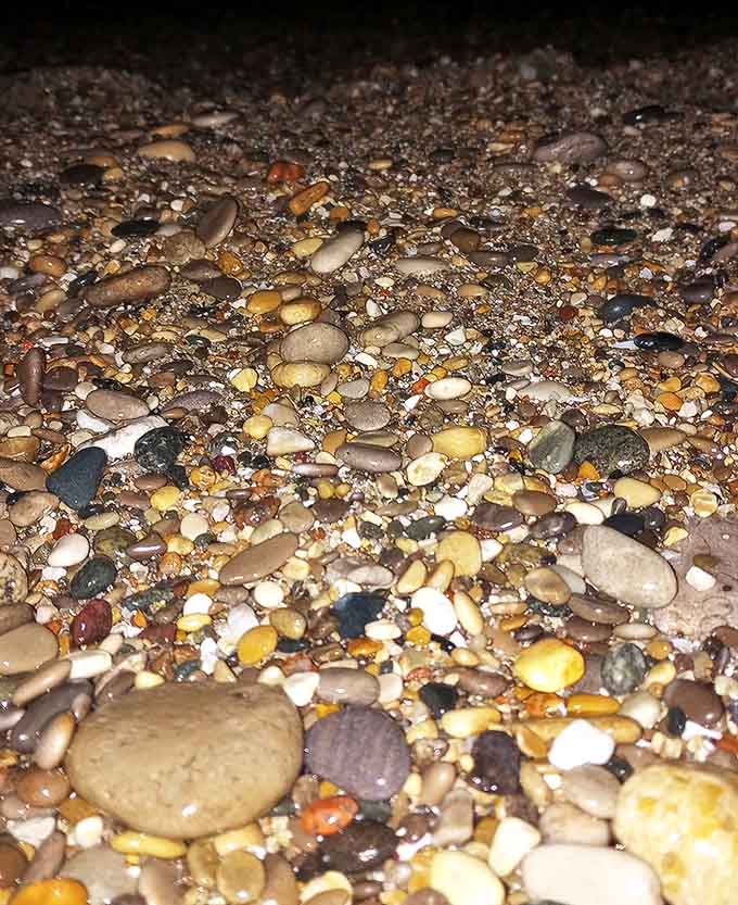 Geological confetti scattered by ancient glaciers &ndash; these colorful stones have waited millions of years for someone to appreciate them.