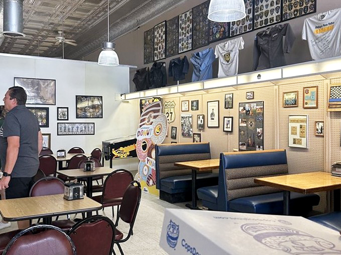 Comfortable booth seating invites patrons to linger over coffee and conversation in a space that feels like a community living room.