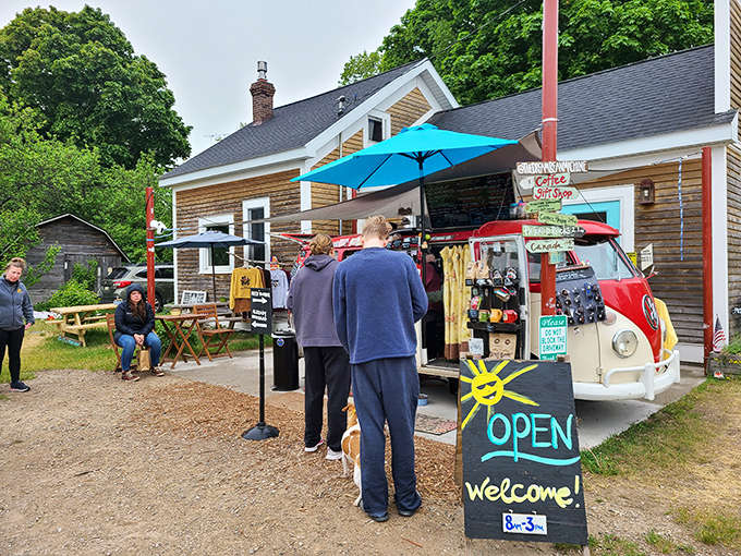 Friendly faces and patient service make ordering a pleasure, even when the line stretches down the driveway on busy summer mornings.