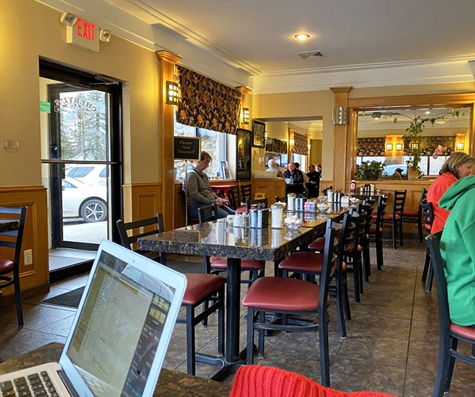 The dining area strikes that perfect balance between spacious and intimate, with natural light illuminating happy breakfast conversations.
