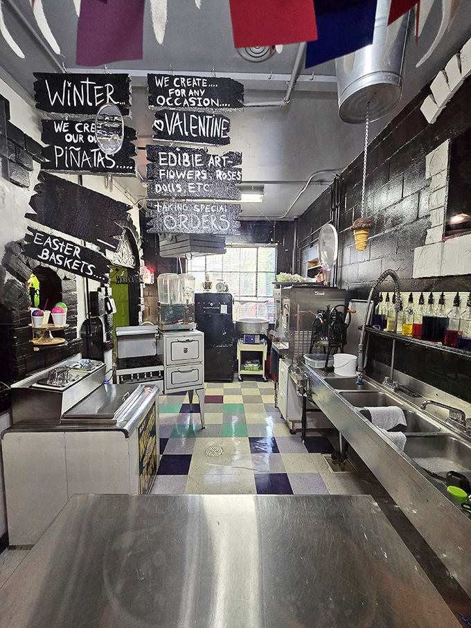 Behind the magic lies this surprisingly practical workspace &ndash; the laboratory where sweet dreams become reality.