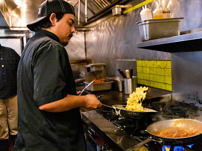 The kitchen staff works with focused precision, treating each order as if it were being prepared for family rather than customers.