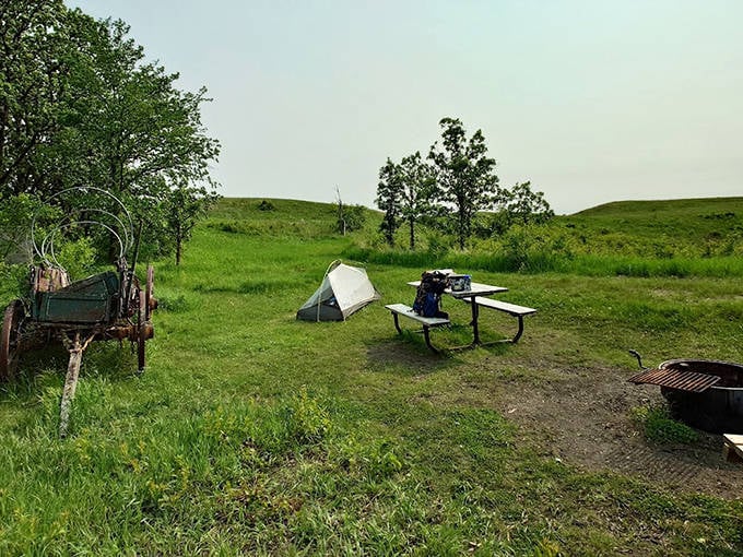Simple pleasures await at this rustic campsite, where stargazing replaces Netflix and crickets provide the soundtrack.