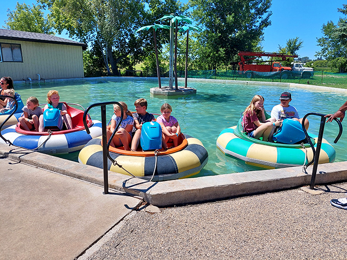 The Red Baron experience! These mini-planes let kids imagine dogfights while parents appreciate the very limited altitude capabilities.