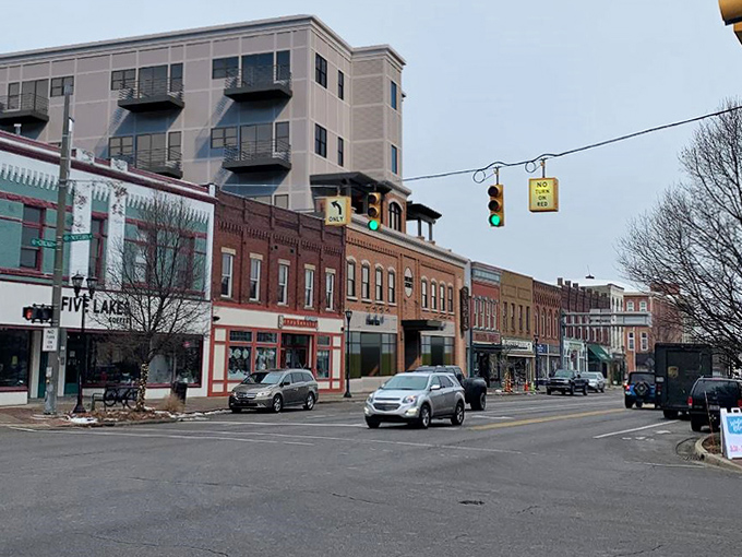 Urban renewal meets historic preservation at this corner, where thoughtful development respects the town's architectural heritage.