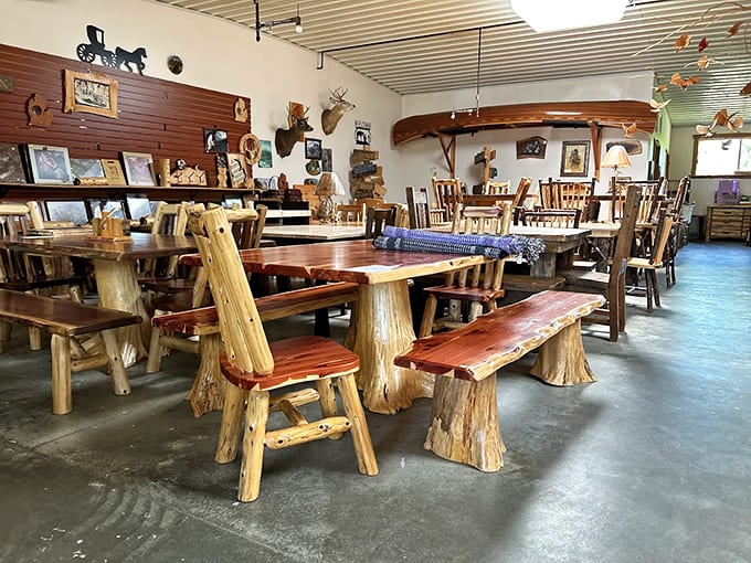 Solid wood dining sets that don't just furnish a room but anchor it &ndash; these tables have already witnessed imaginary family gatherings in shoppers' minds.