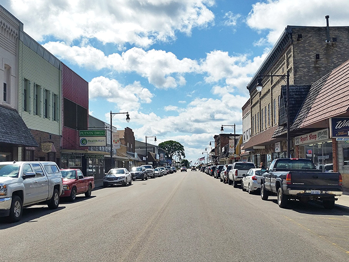 Downtown Manistique invites exploration with its historic buildings, local shops, and restaurants serving authentic Upper Peninsula flavors.