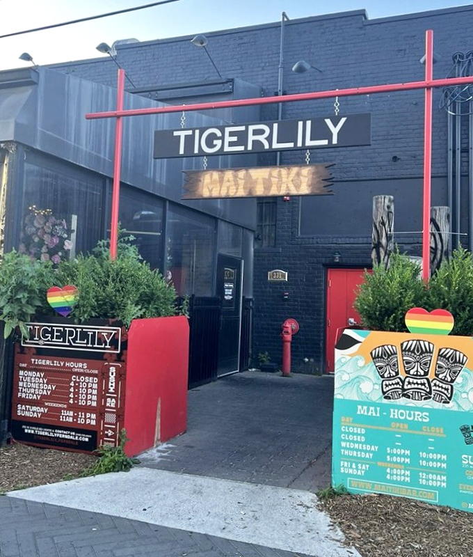 The entrance feels like discovering a secret clubhouse &ndash; complete with hours posted so you know exactly when paradise is open.