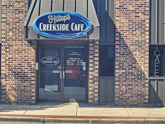 Hilltop's Creekside Cafe serves comfort food in surroundings where regulars greet each other by name and newcomers become instant friends.