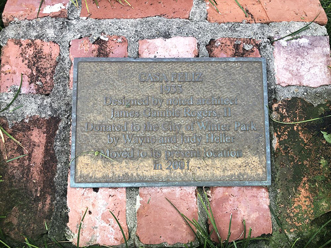This marker tells the tale of a house saved from demolition, moved to safety by people who understood that some things are worth preserving.