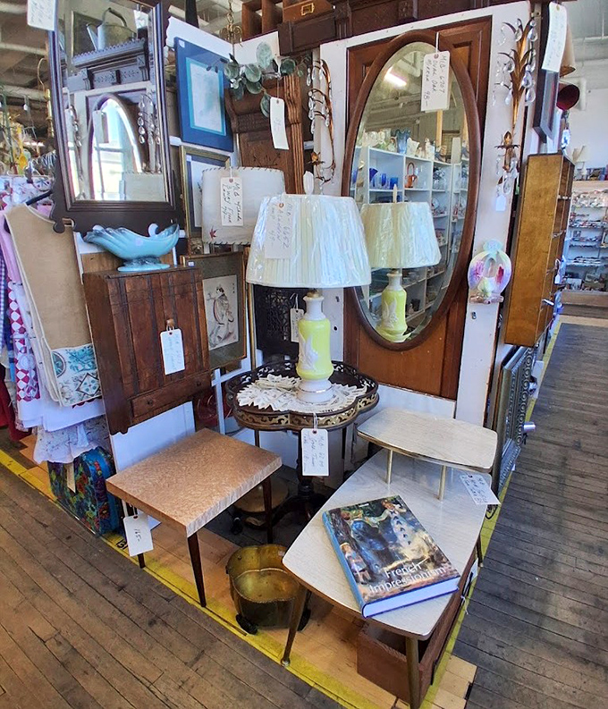 Vintage mirrors reflect the past while framing your future &ndash; each one a portal to another time.