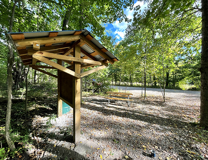 Legacy Park provides a moment of zen in downtown Northville, where even a brief pause feels restorative.