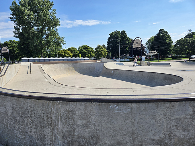 Ludington's skate park offers concrete waves for landlubbers, where gravity becomes both challenge and playmate for wheeled adventurers of all ages.