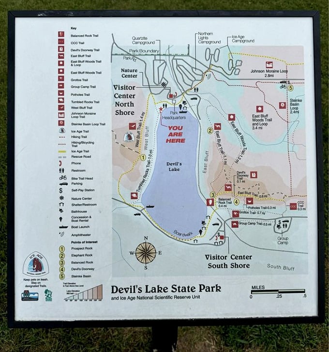 Adventure mapped out: Devil's Lake's trail system offers everything from gentle lakeside strolls to quad-burning bluff climbs.
