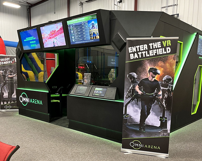 The Omni Arena merges physical activity with virtual worlds, creating a high-tech experience that satisfies both digital natives and active bodies.