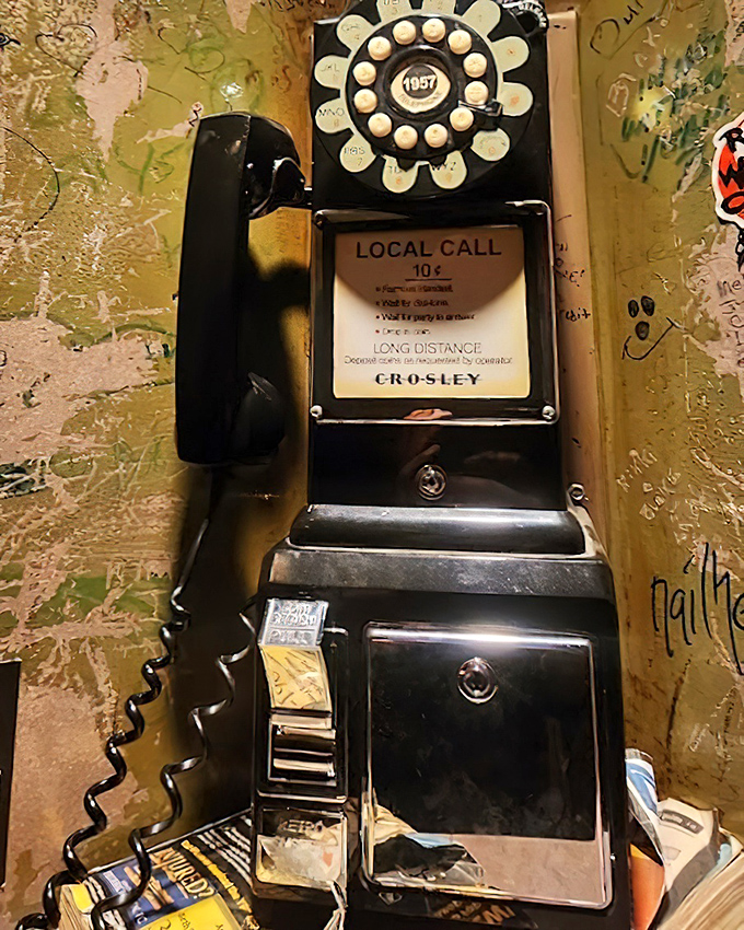 The old payphone &ndash; disconnected for decades yet sometimes rings in the dead of night, though no one dares answer it anymore.