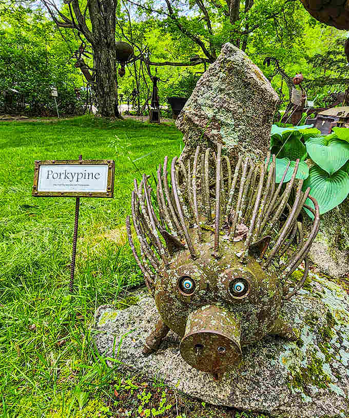 The "Porkypine" demonstrates that even the prickliest creatures become charming when reimagined through an artist's creative vision.