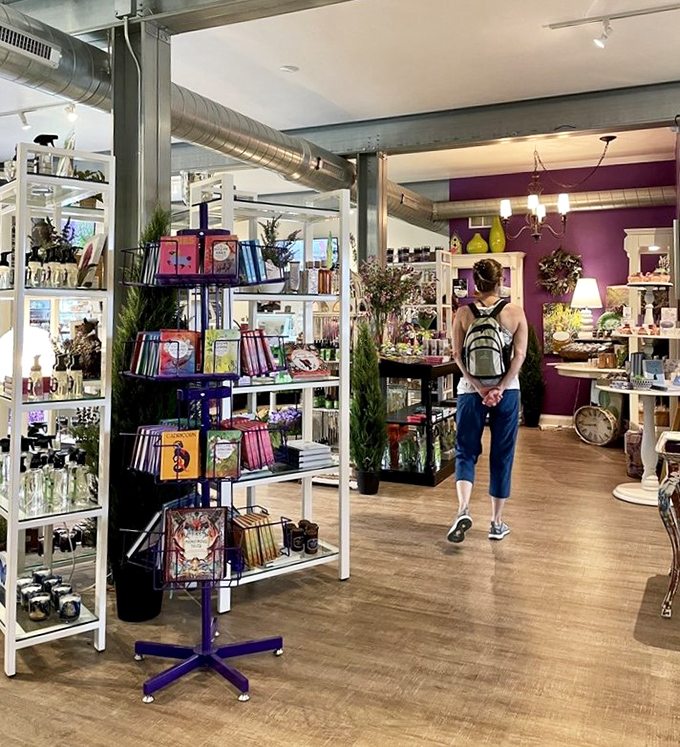 Book lovers browse lavender-themed literature, gathering inspiration for their own gardens and kitchens.