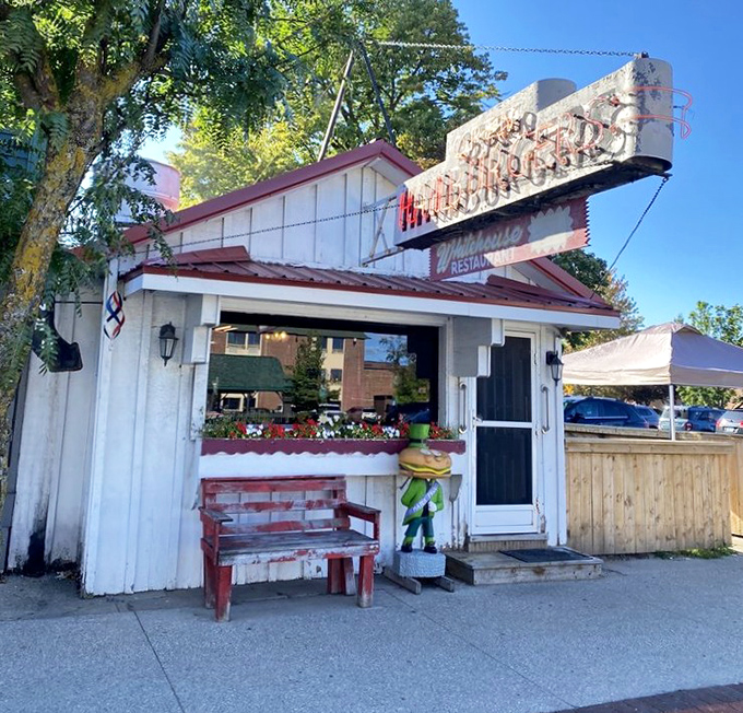 Storefront: Morning light bathes the humble facade that's welcomed generations of hungry visitors &ndash; proof that greatness doesn't require fancy architecture.