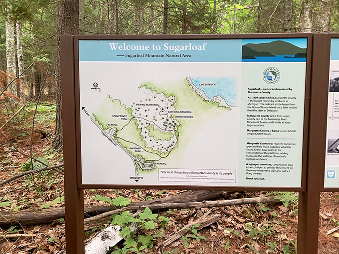 The trail map doesn't just show you where to go &ndash; it's basically a treasure map where X marks the spot for jaw-dropping views.