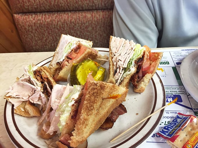 The Turkey Club sandwich stands tall and proud, layers of flavor stacked between toasted bread &ndash; a portable Thanksgiving for the on-the-go diner.