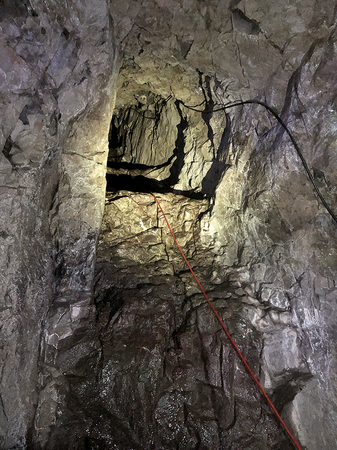Water and time have sculpted this dramatic passage, creating a cathedral-like space where miners once toiled in near-darkness.
