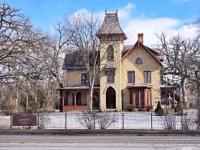 The LeDuc House stands as a Gothic Revival masterpiece, its distinctive architecture transporting visitors to Minnesota's territorial days.