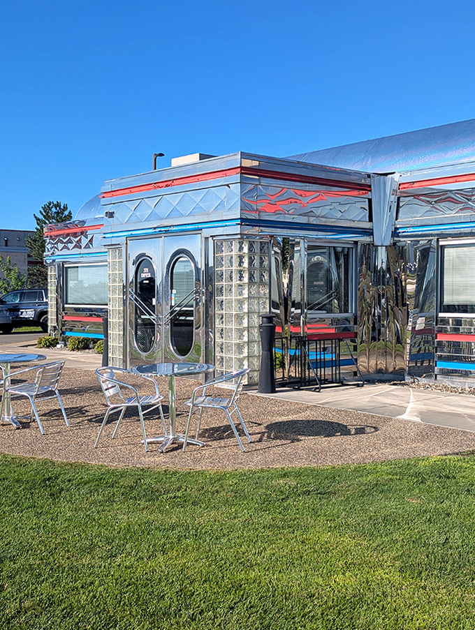Those gleaming doors aren't just an entrance to a restaurant&mdash;they're a portal to an era when design had curves and meals had meaning.