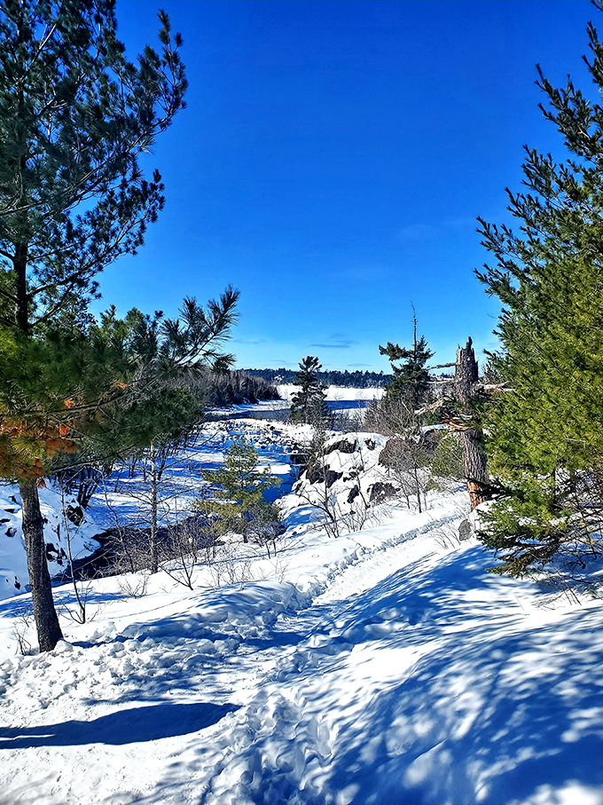 Winter's magical transformation &ndash; freezing temperatures create an otherworldly ice kingdom where water and crystal dance together in suspended animation.