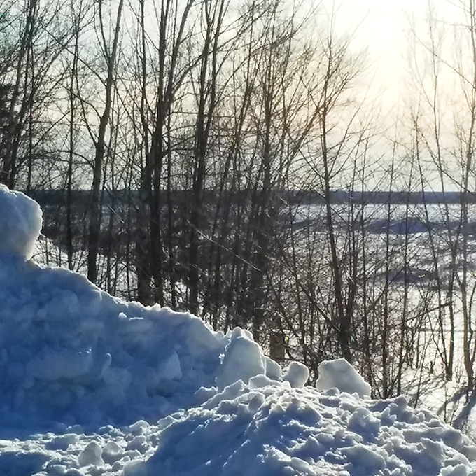 Winter's transformation: Snow and ice create a dramatically different landscape, offering solitude and crystalline beauty during the quiet season.