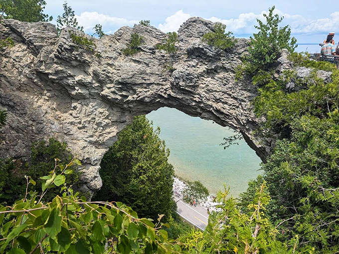 Arch Rock stands as nature's own sculpture, proving that sometimes the best attractions are the ones that took millions of years to create and zero human intervention.