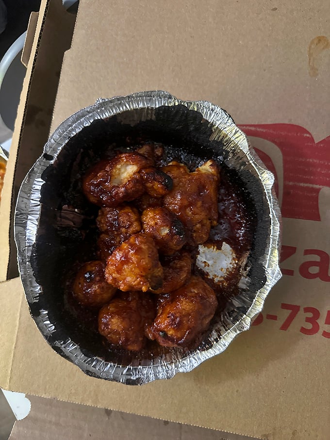 Buffalo cauliflower bites offer a modern twist among the classics &ndash; proving Jake's can innovate while honoring tradition.