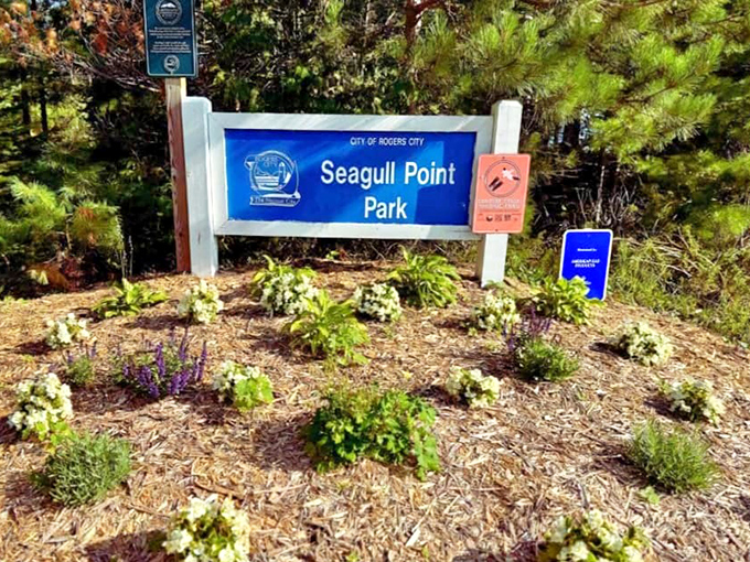 The welcoming entrance sign promises the natural therapy session that awaits beyond &ndash; consider it your prescription for whatever ails your modern soul.