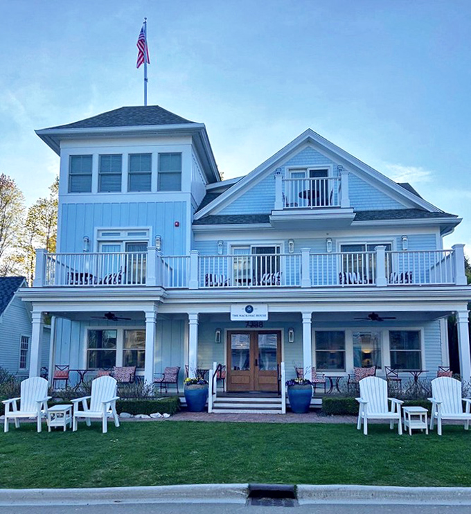 Full Facade Exterior: Three stories of island elegance stand ready for memory-making, with multiple porches designed for maximum vacation enjoyment.