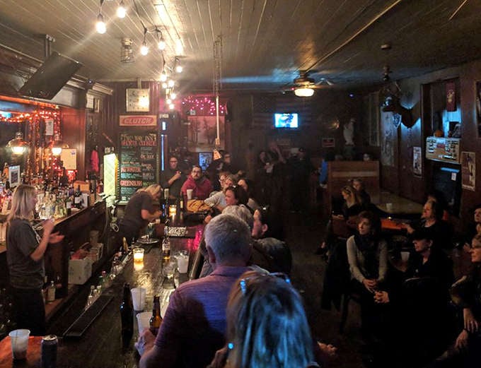 Full Packed Dining: When the Two-Way Inn fills up, the energy is palpable &ndash; a living testament to Detroit's enduring spirit and community bonds.