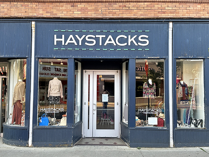 Haystacks boutique window displays fashion finds that prove style doesn't require a big-city address &ndash; just good taste and a downtown Traverse City location.