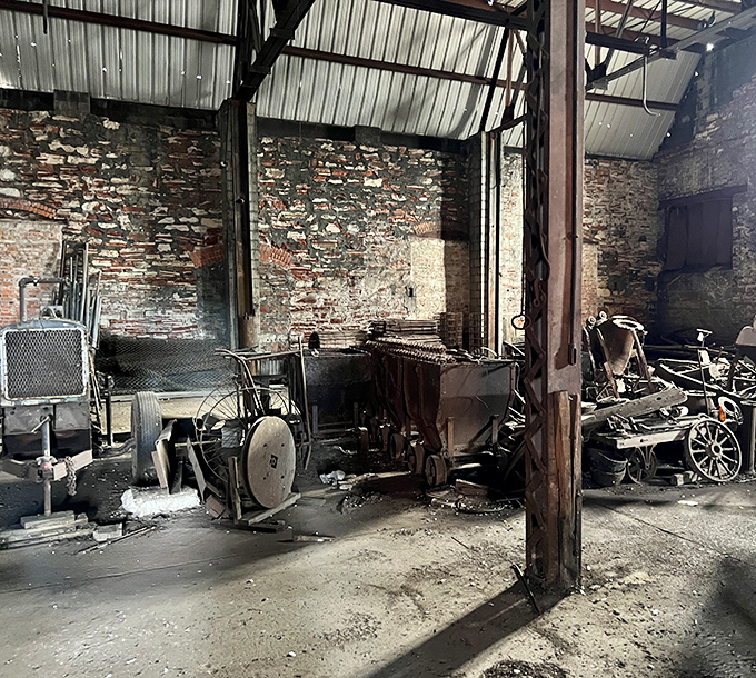 Quincy Smelting Works preserves industrial history, its weathered equipment standing as silent witnesses to the region's copper boom.