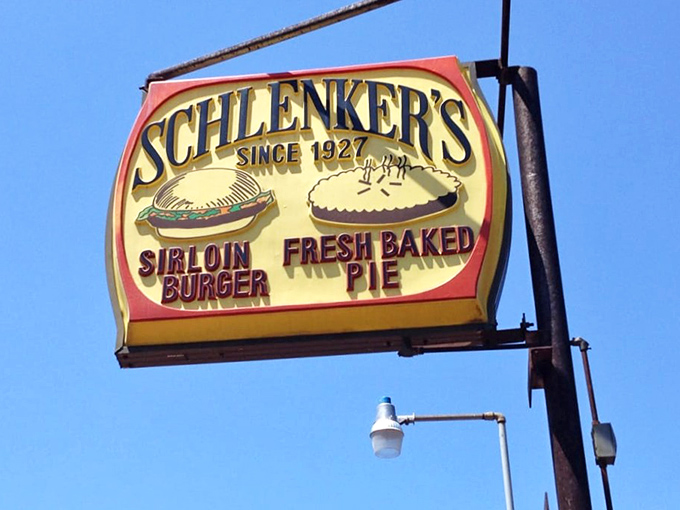 The iconic Schlenker's sign has become a beacon for burger lovers – a symbol of quality that's stood the test of time.