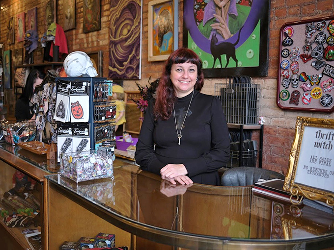 The welcoming atmosphere and carefully curated collection make Thrift Witch a community hub where the wonderfully weird find their people.