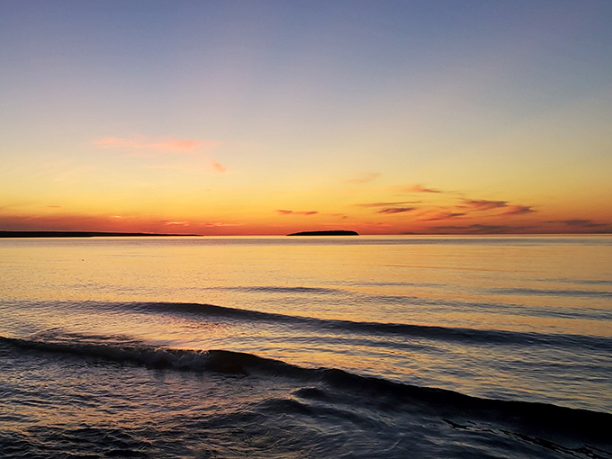 As day surrenders to evening, Au Train Beach offers its most spectacular show &ndash; a sunset that silences even the chattiest visitors.