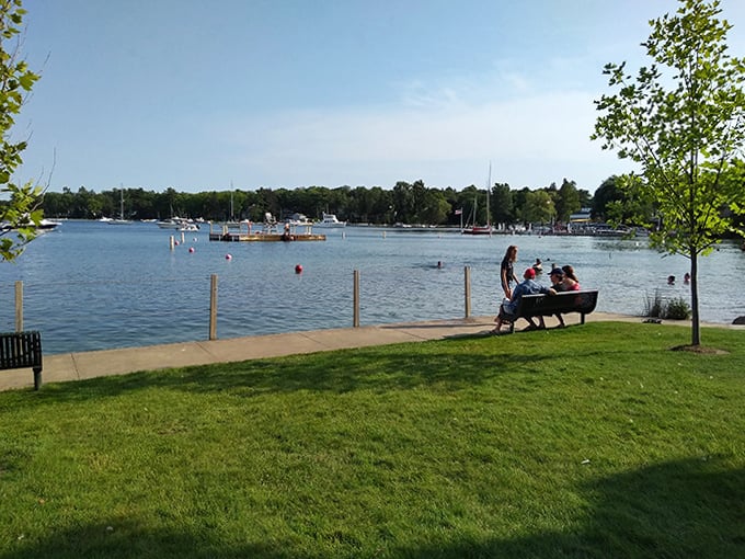 A lakeside bench that's witnessed more first kisses, marriage proposals, and life-changing conversations than any therapist's couch in the state.