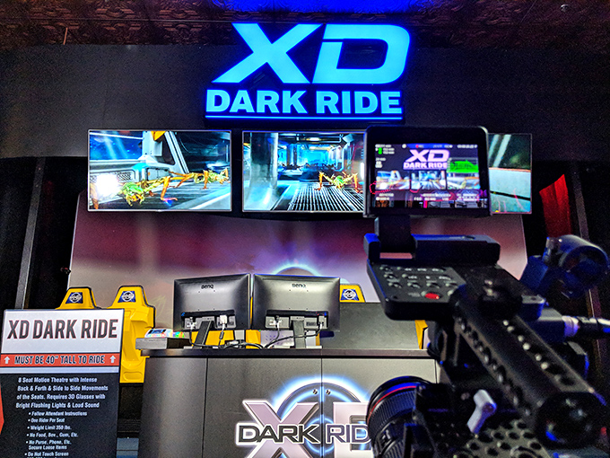 The XD Dark Ride blurs reality with fantasy &ndash; where zombies, aliens, and adventure await behind those glowing screens.