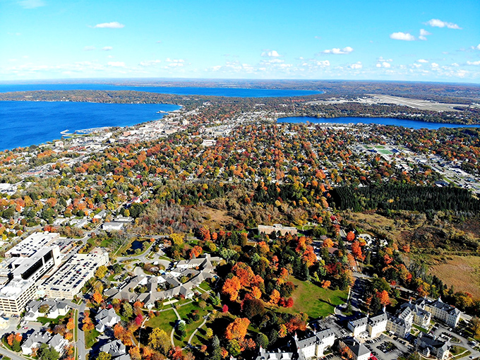 Autumn transforms Traverse City into a painter's palette of reds and golds that make leaf-peepers wonder why they bother with Vermont.