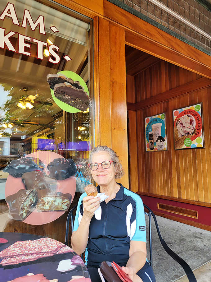 The look of pure joy that comes from finding your perfect sweet match – it's the universal language of dessert love.