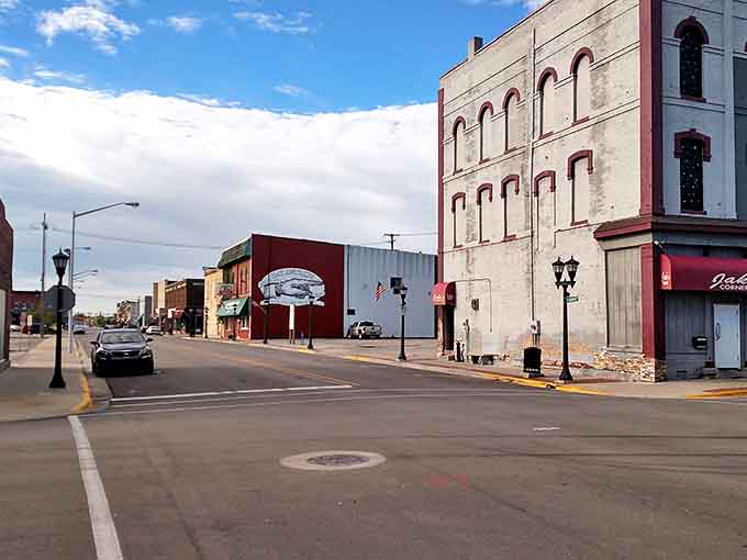 Historic buildings line streets where Michigan's lumber boom built a city &ndash; architectural time capsules now housing modern shops and eateries.