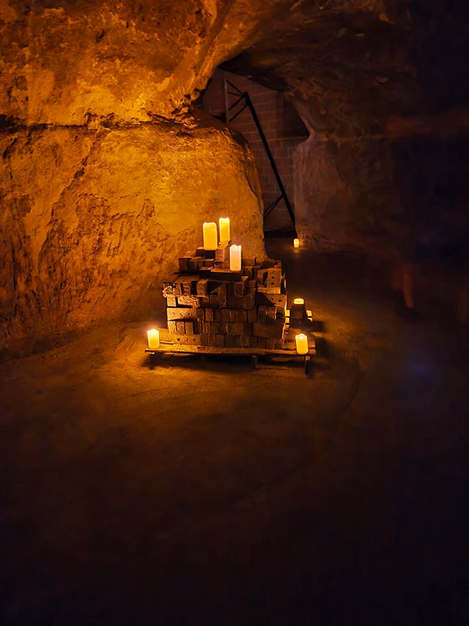 Candlelit displays create atmospheric moments that transport you straight back to the speakeasy days without requiring a time machine.