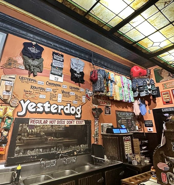 More than just merchandise &ndash; these Yesterdog souvenirs let devoted fans take a piece of Michigan hot dog history home with them.